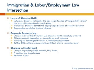 Immigration & Employment Law | PPT