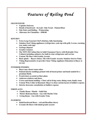 For Sale - 12 Reiling Pond Presentation[1] | DOC