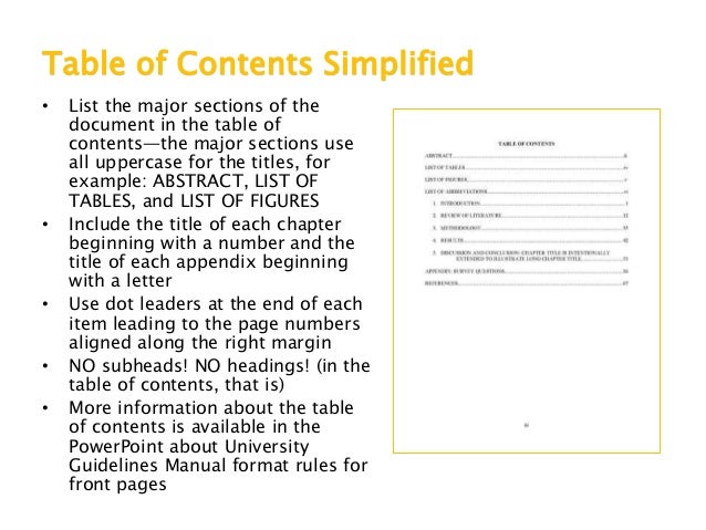 😀 Turabian table of contents. Table of Contents, A Manual for Writers ...