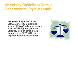 Revised 2016 New Rules University Guidelines Manual Format Rules Front ...