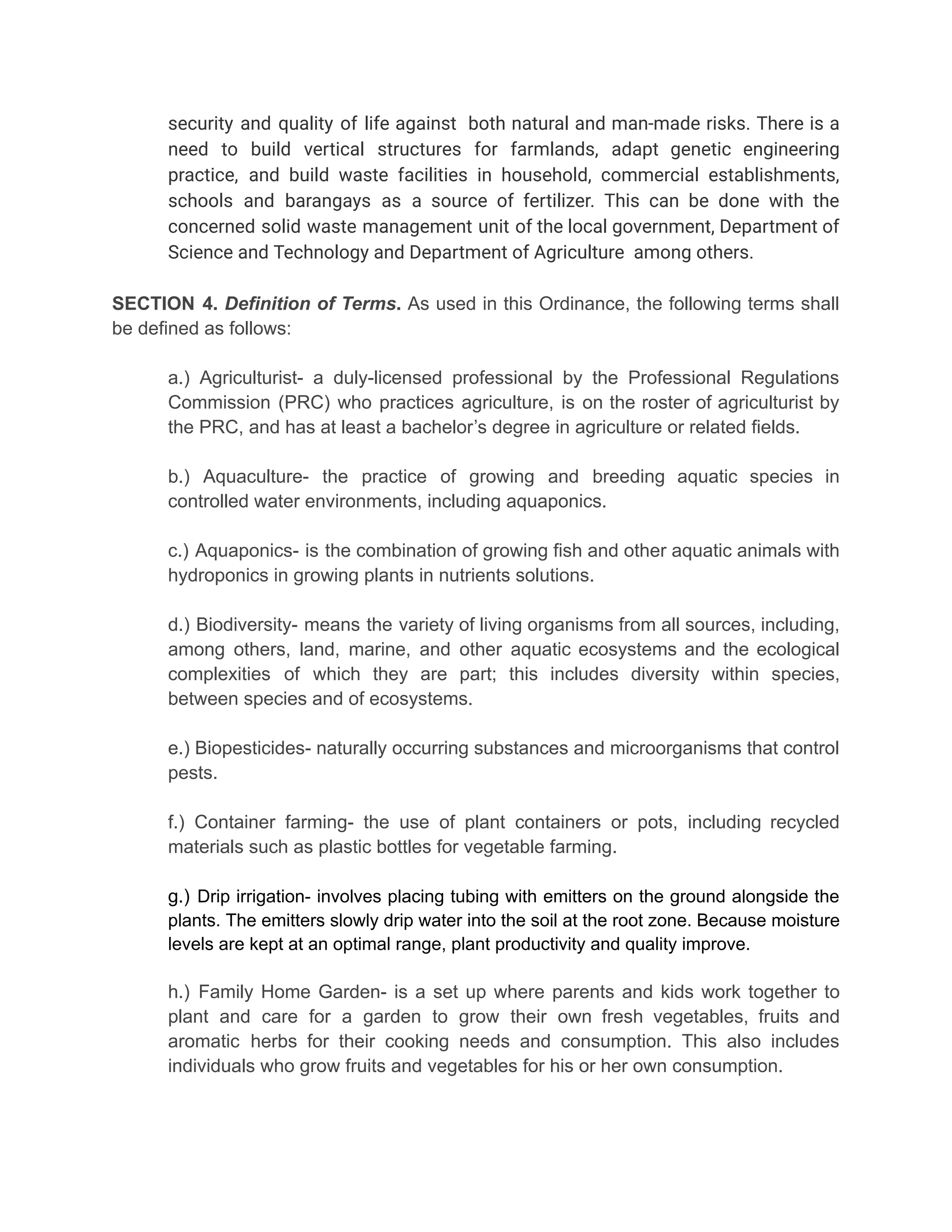Resilient Agriculture Ordinance of Nueva Ecija | PDF