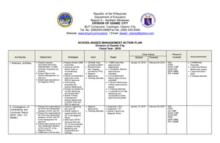 School Action Plan Example