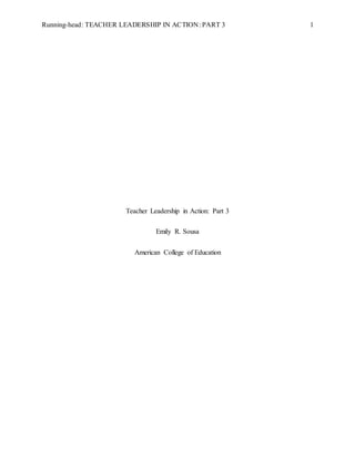 Teacher Leadership Analysis in Action | PDF