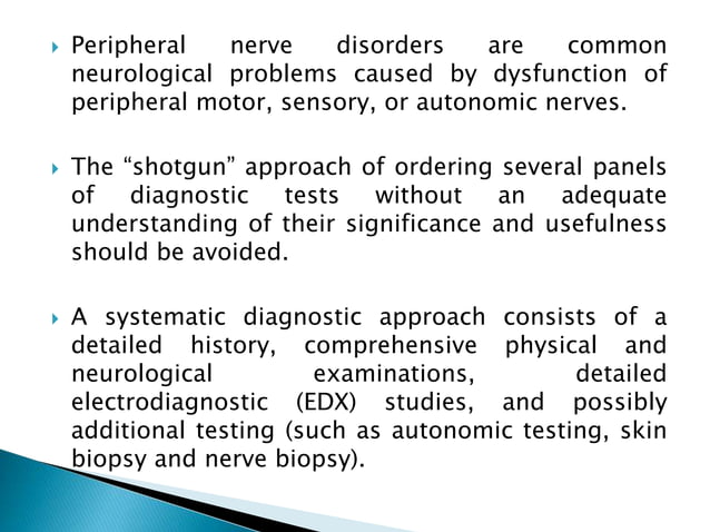 Approach to PERIPHERAL NEUROPATHY | PPTX