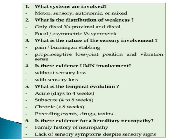 Approach to PERIPHERAL NEUROPATHY | PPTX