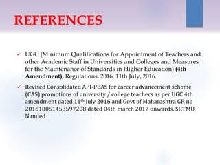 Revised api pbas as per ugc | PPTX