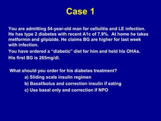 Revised Approach to the Inpatient Management of Diabetes 2016 June 14 ...