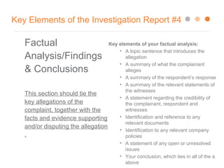 Writing Effective Investigation Reports | PPT