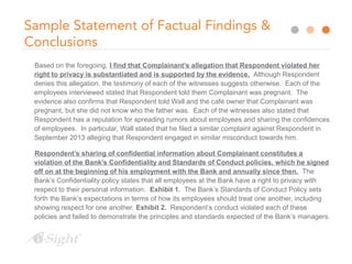 Writing Effective Investigation Reports | PPT
