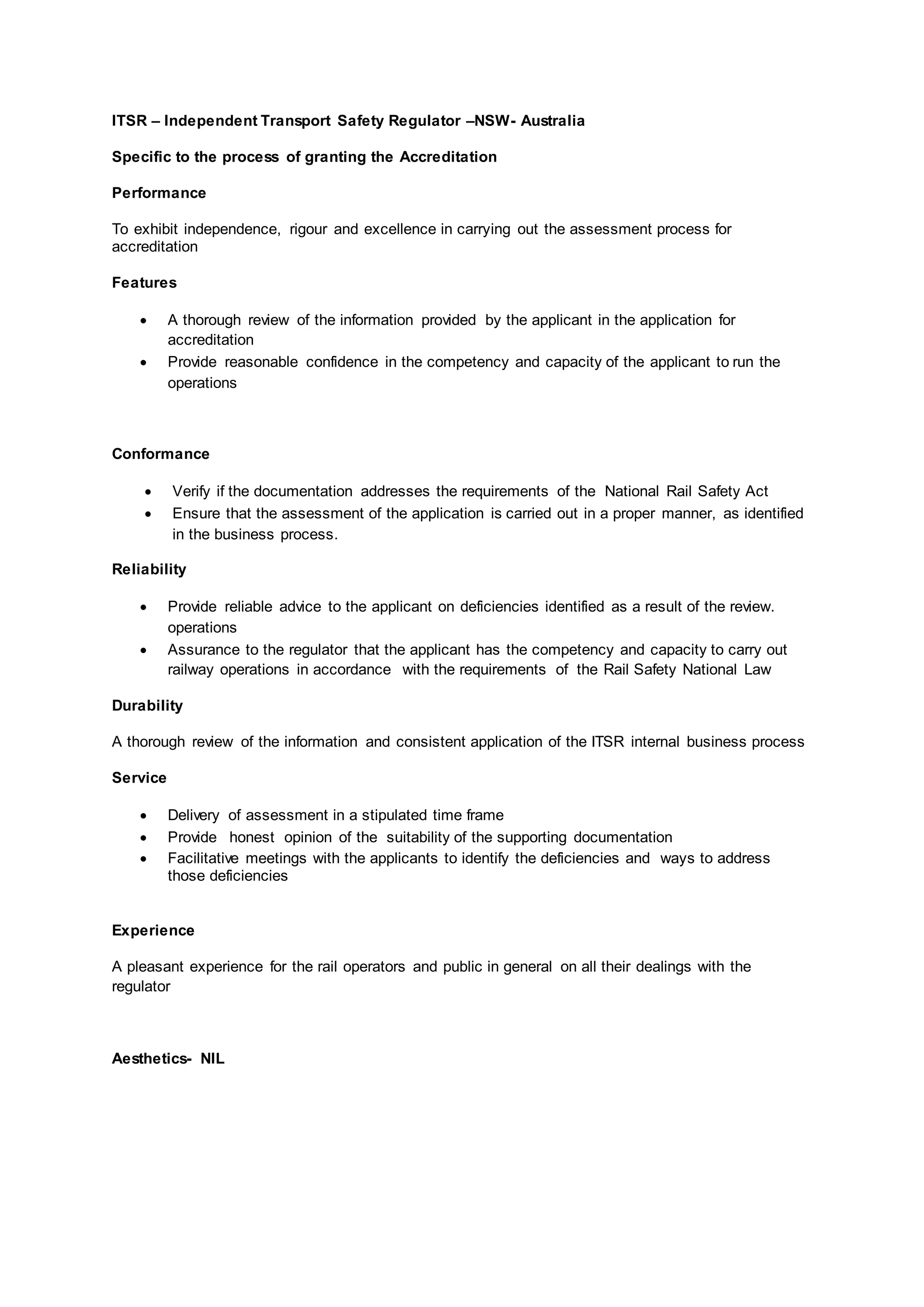 Revised assignment1 6sigma- specific to accreditation process | DOCX ...