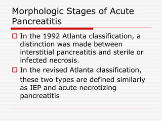 Revised Atlanta classification of Acute Pancreatitis | PPTX