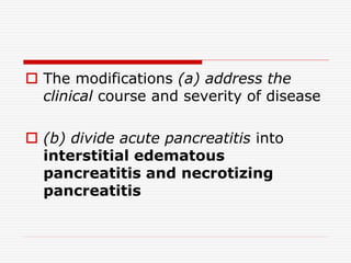 Revised Atlanta classification of Acute Pancreatitis | PPTX