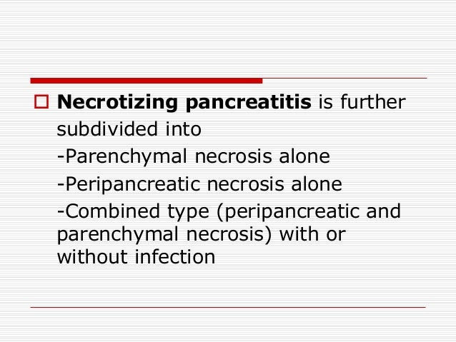Revised Atlanta classification of Acute Pancreatitis