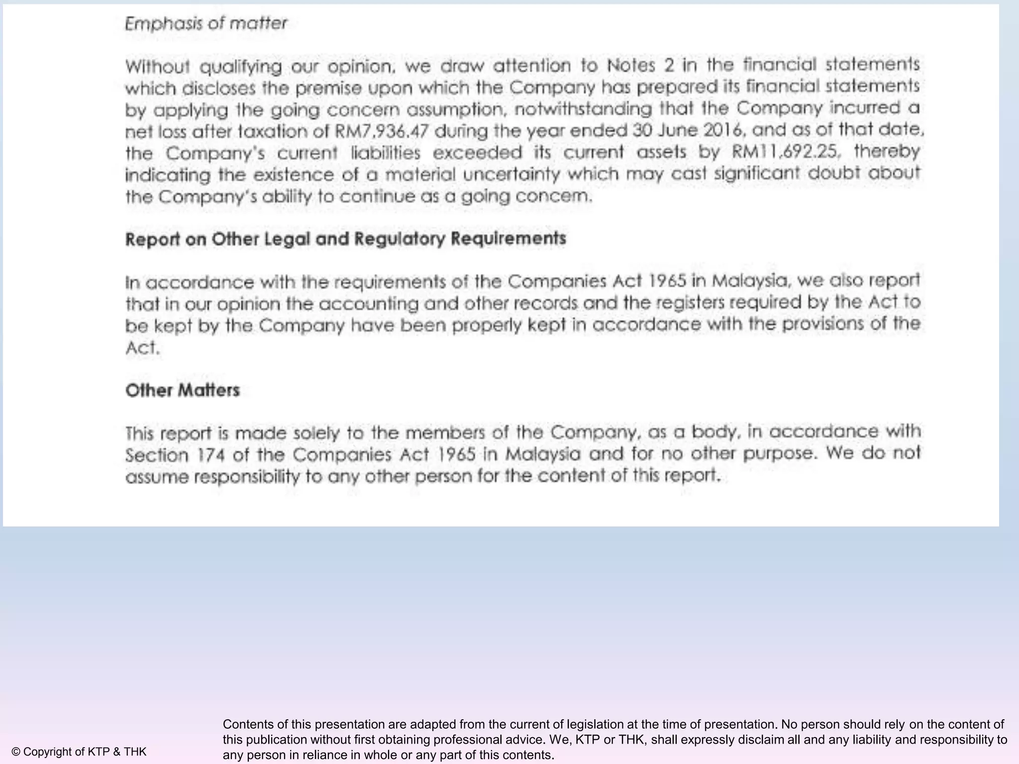 Revised Auditor Report: ISA 700, ISA 705, ISA 706 and ISA 720 | PPTX