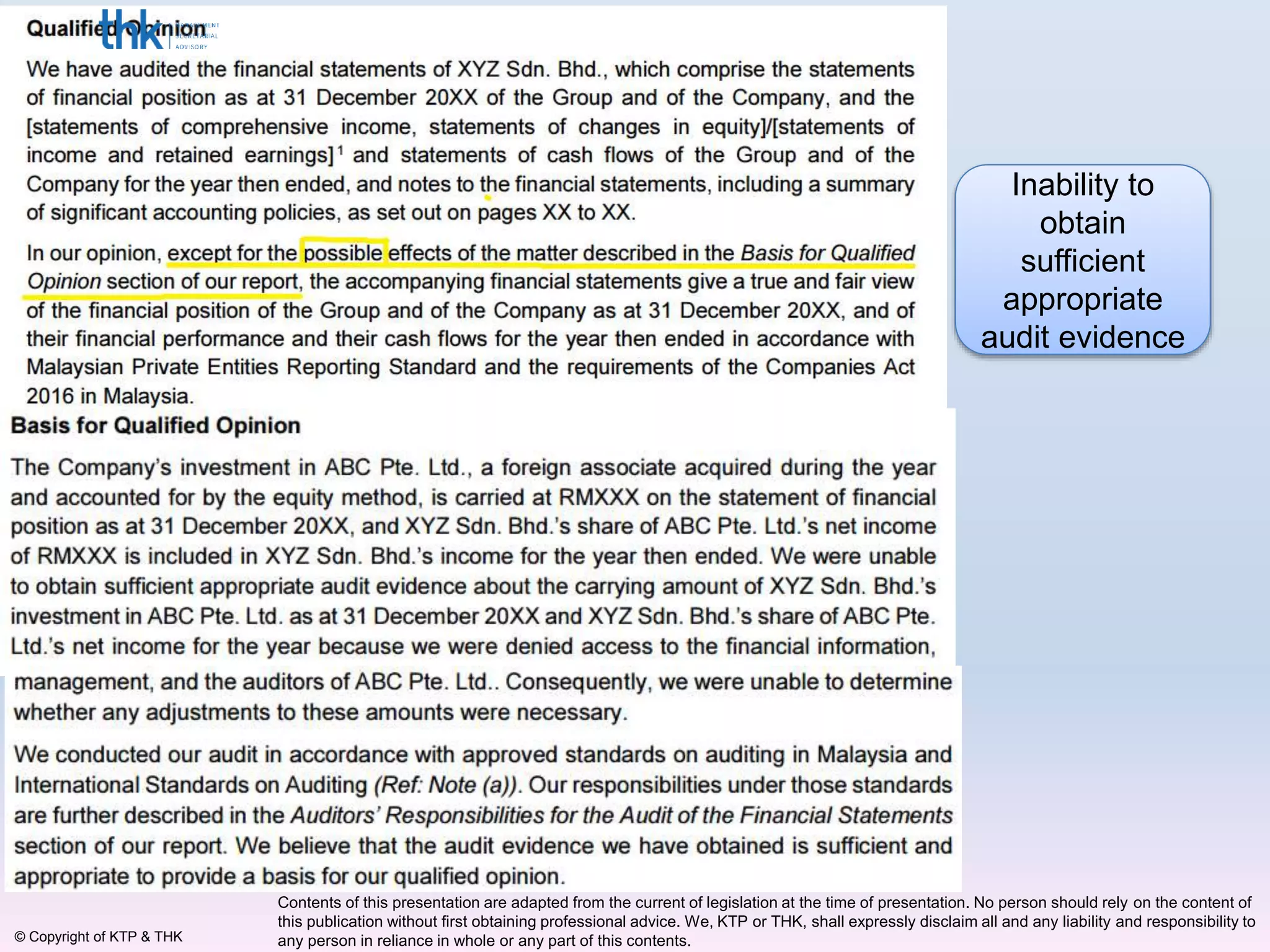 Revised Auditor Report: ISA 700, ISA 705, ISA 706 and ISA 720 | PPTX