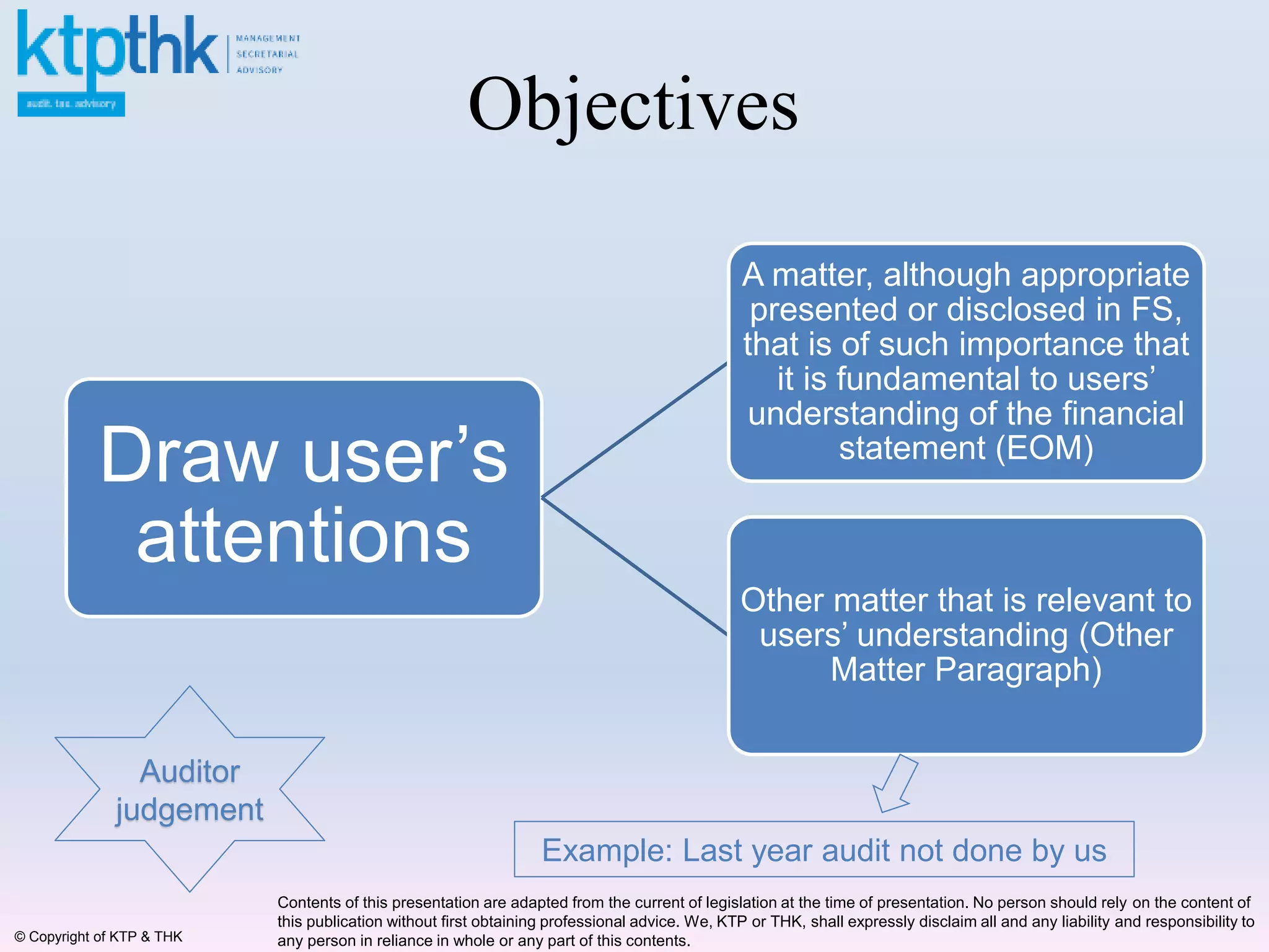 Revised Auditor Report: ISA 700, ISA 705, ISA 706 and ISA 720 | PPTX