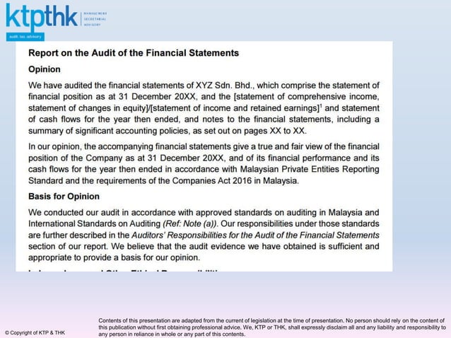 Revised Auditor Report: ISA 700, ISA 705, ISA 706 and ISA 720 | PPTX