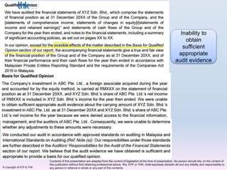 Revised Auditor Report: ISA 700, ISA 705, ISA 706 and ISA 720 | PPTX