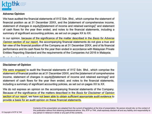 Revised Auditor Report: ISA 700, ISA 705, ISA 706 and ISA 720 | PPTX