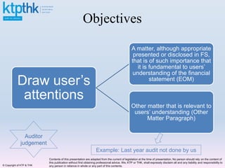 Revised Auditor Report: ISA 700, ISA 705, ISA 706 and ISA 720 | PPTX