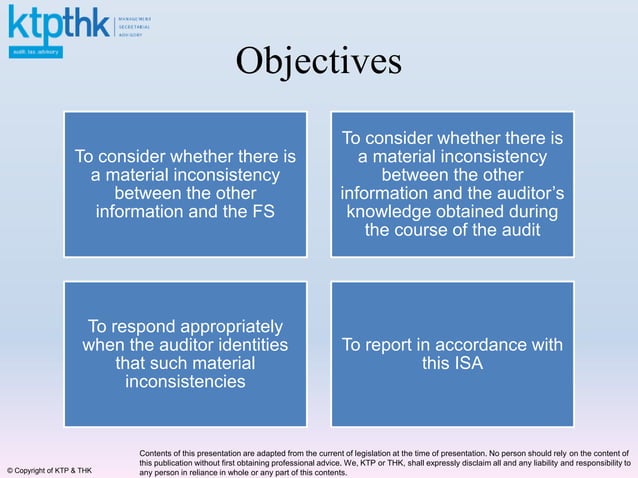 Revised Auditor Report: ISA 700, ISA 705, ISA 706 and ISA 720 | PPTX