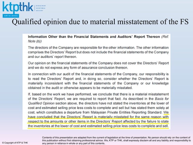 Revised Auditor Report: ISA 700, ISA 705, ISA 706 and ISA 720 | PPTX