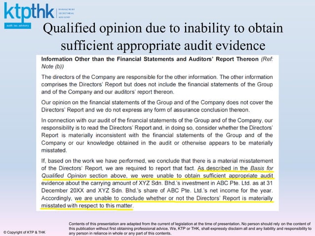 Revised Auditor Report: ISA 700, ISA 705, ISA 706 and ISA 720 | PPTX