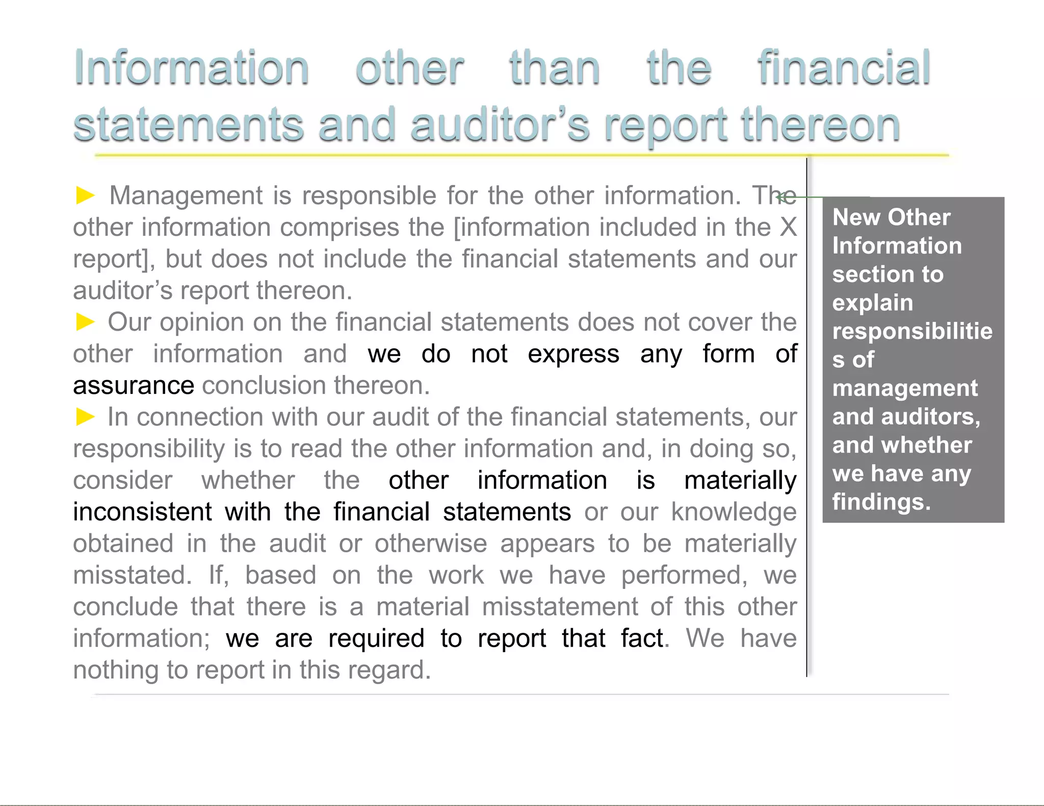 Revised audit report | PPTX | Business Accounting & Finance | Business
