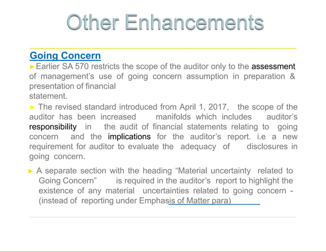 Revised audit report | PPTX | Business Accounting & Finance | Business