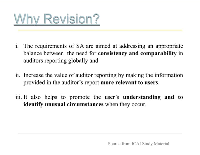 Revised Audit Report Format | PPTX