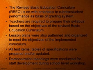 Revised basic education curriculum | PPTX