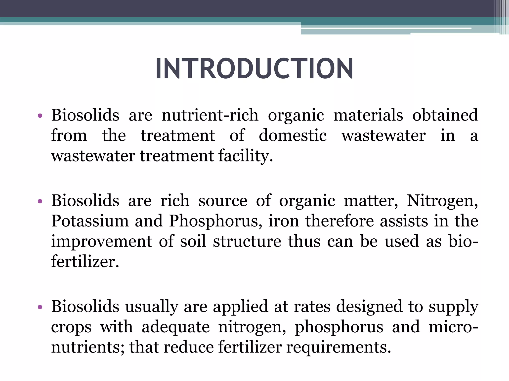 Revised biosolids ppt | PPTX