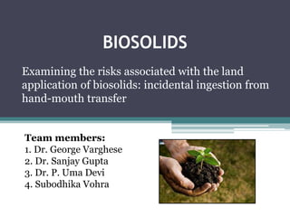 Revised biosolids ppt | PPTX