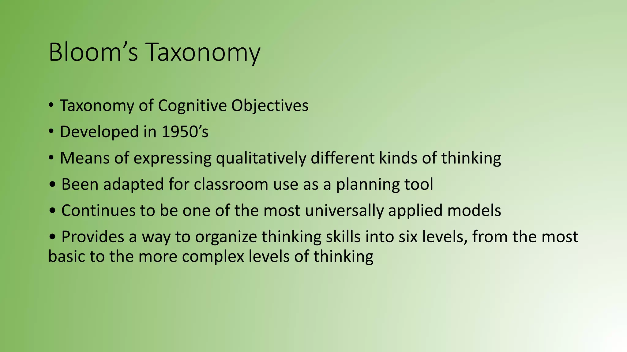 Revised Bloom's Taxonomy | PDF