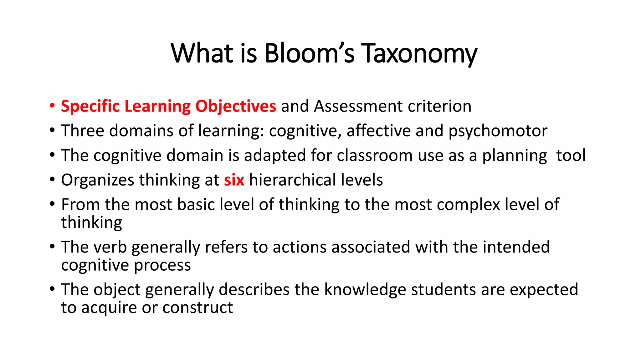 Revised Bloom’s Taxonomy.pptx | Science
