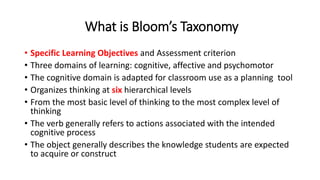 Revised Bloom’s Taxonomy.pptx | Science