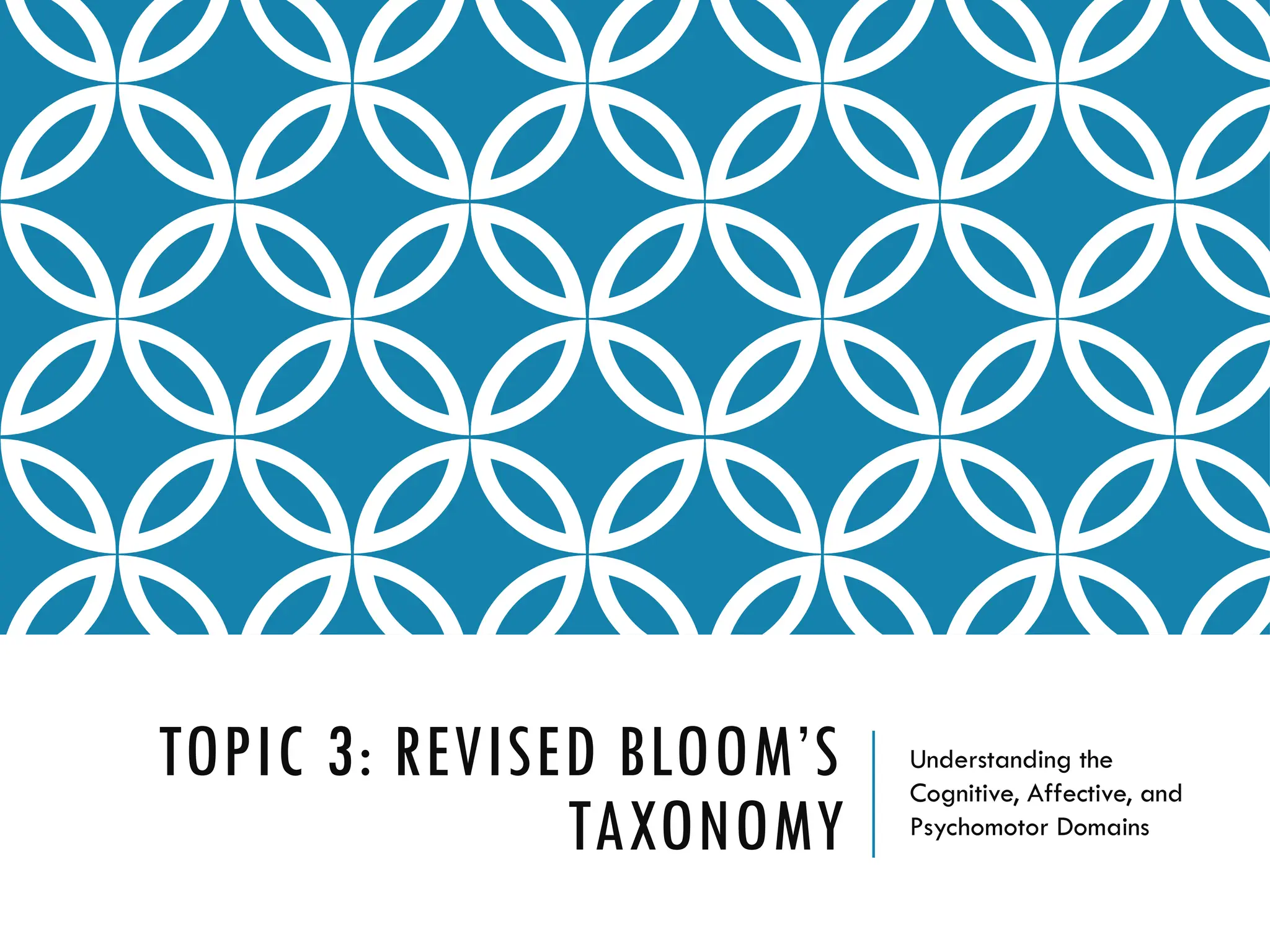 Revised Blooms Taxonomy (Cognitive Level) | PPTX