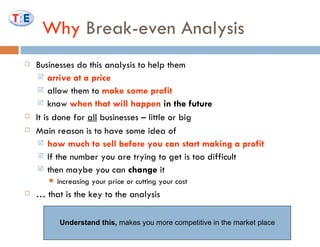 Marketing II: Break-Even Analysis | PPT