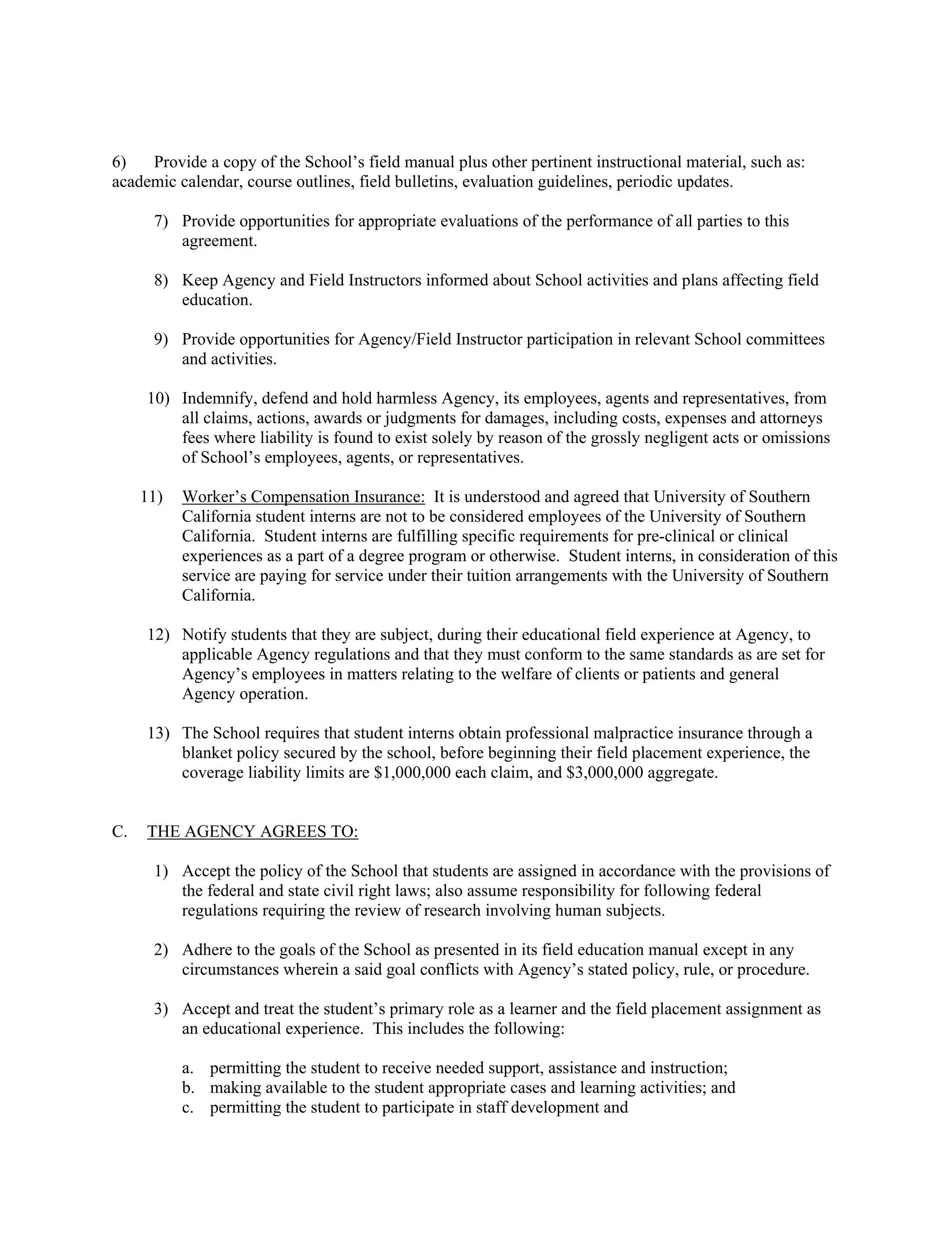 Revised By General Counsel Memorandum Of Agreement Between University ...