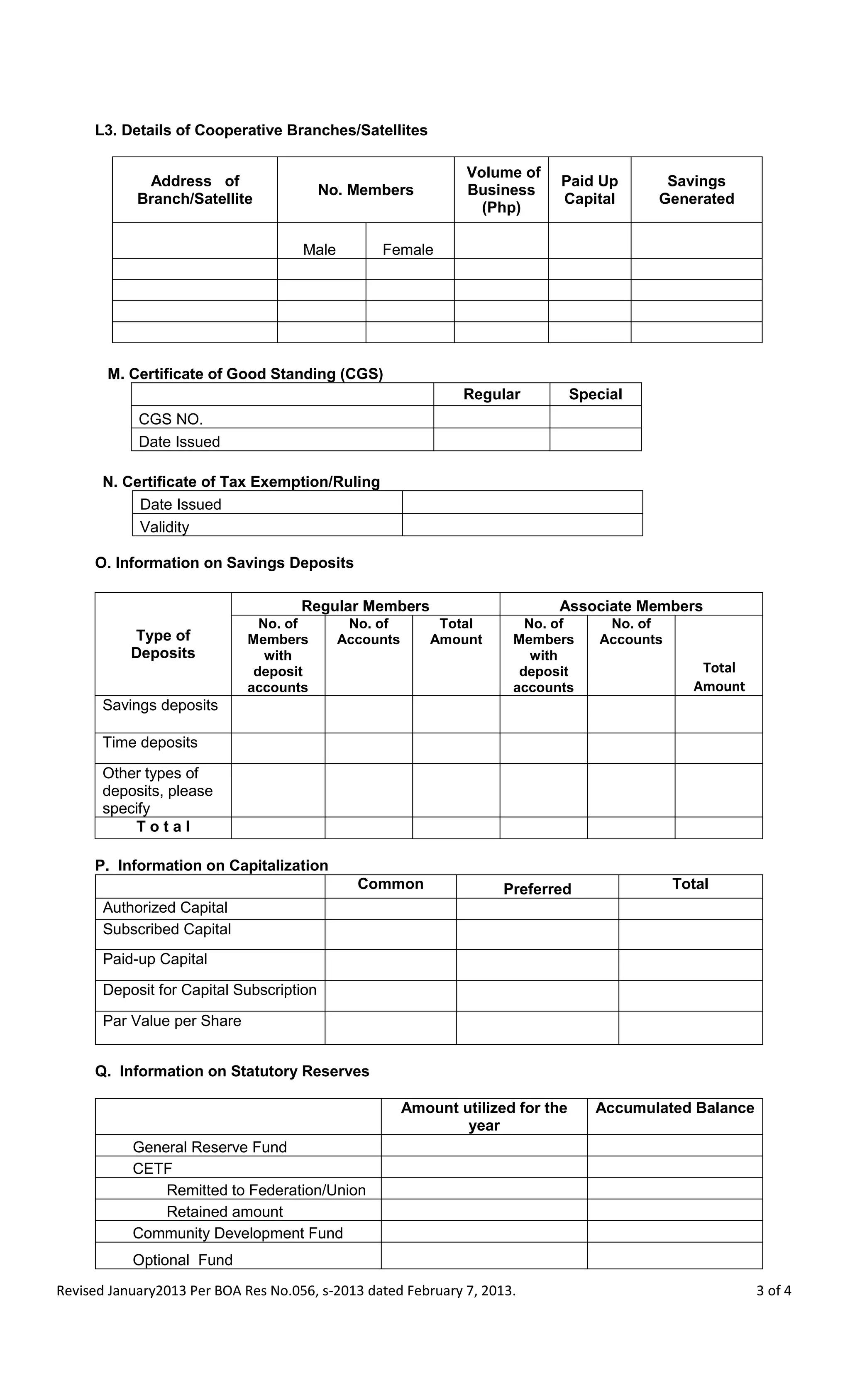 Revised CAPR Form 2012 | PDF