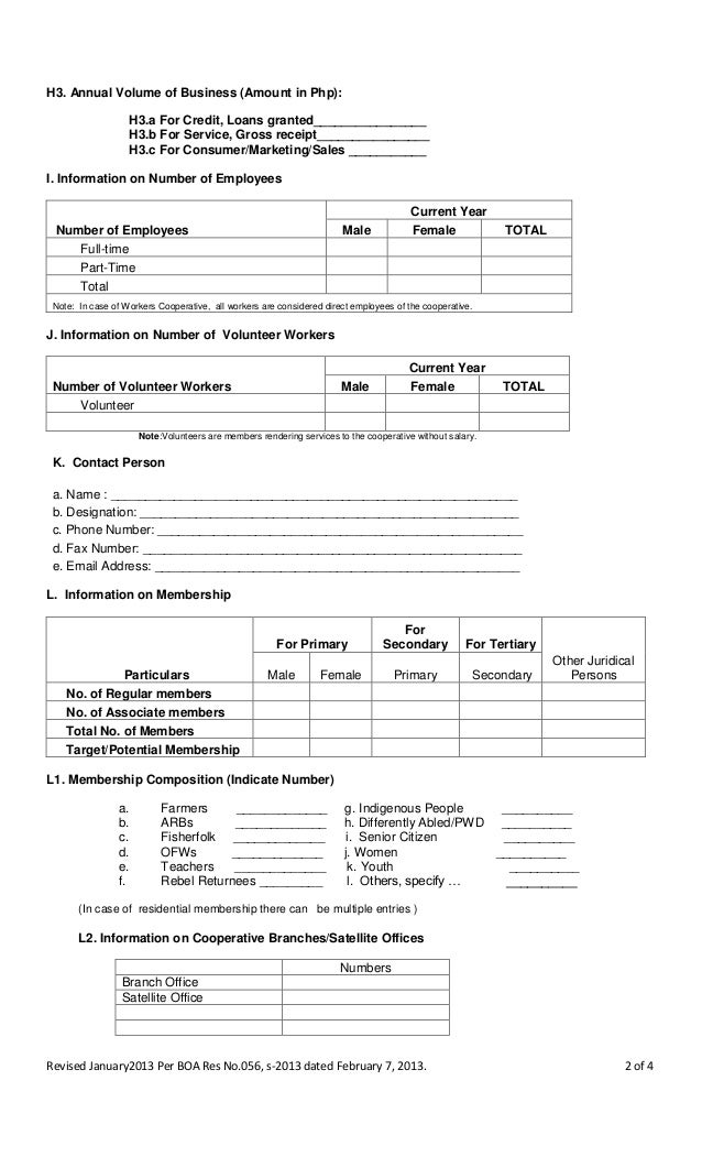 Revised CAPR Form 2012