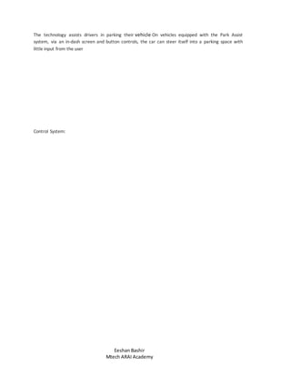 chassis control systems | DOCX