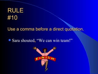 commas rule !! | PPT