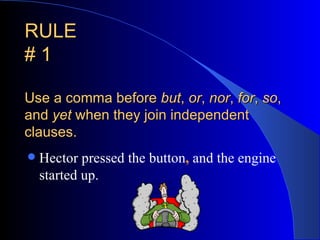 commas rule !! | PPT