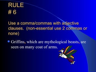 commas rule !! | PPT