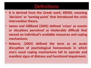 Revised_crisis_intervention_24 PPT For MSW | PPTX