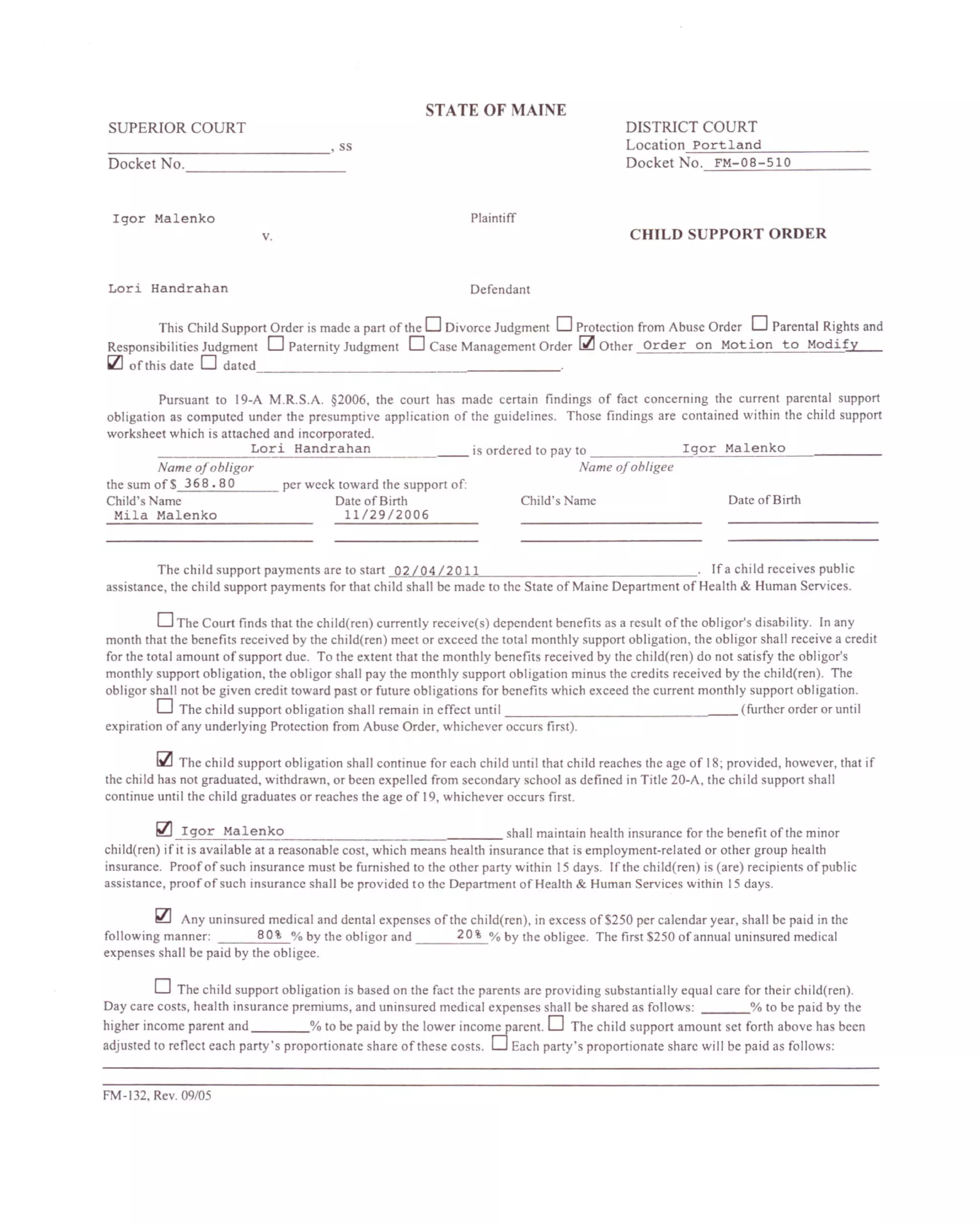 Revised custody & support | PDF