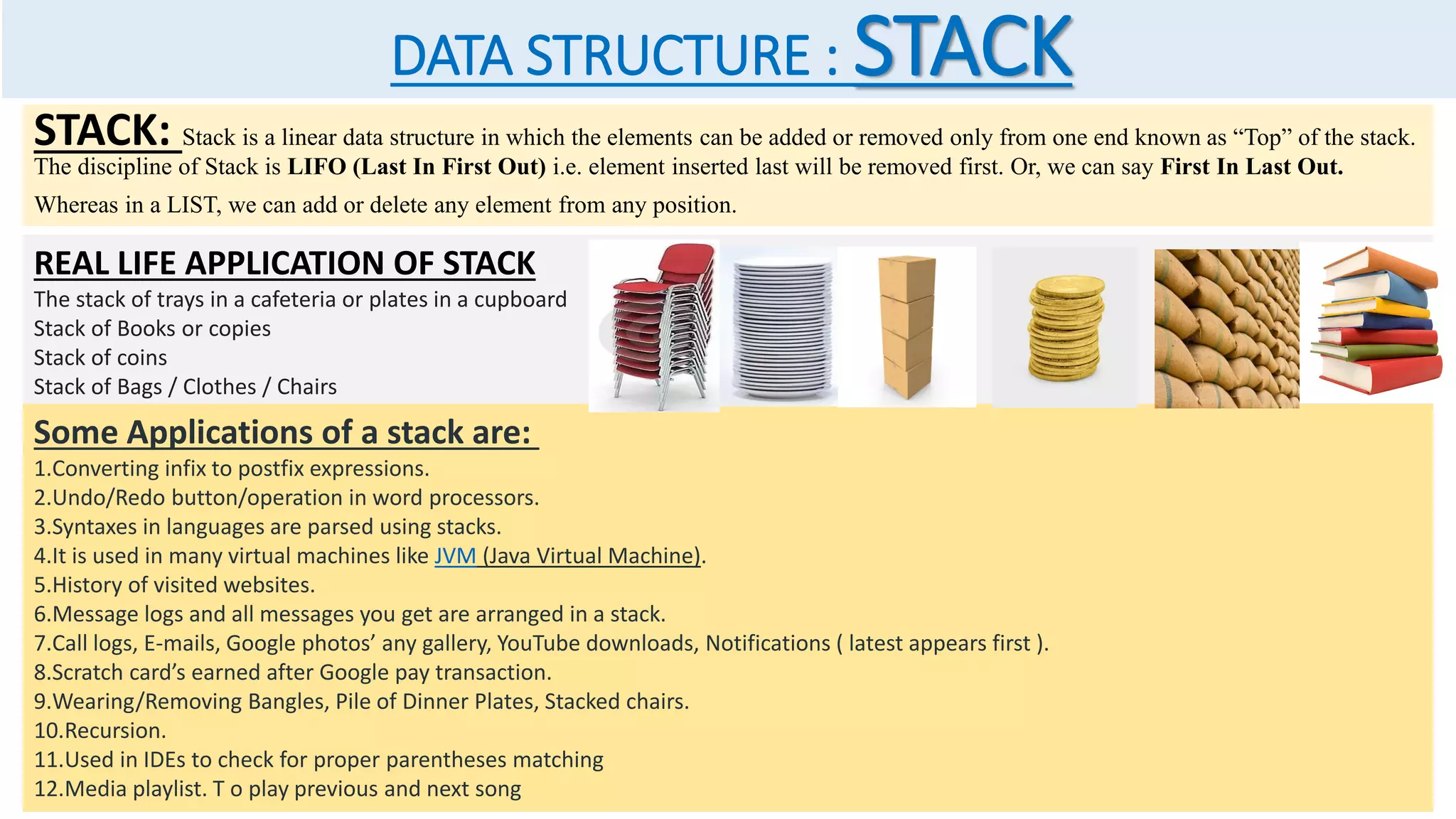 Revised Data Structure- STACK in Python XII CS.pdf | Programming ... Revised Data Structure- STACK in Python XII CS.pdf | Programming ...
