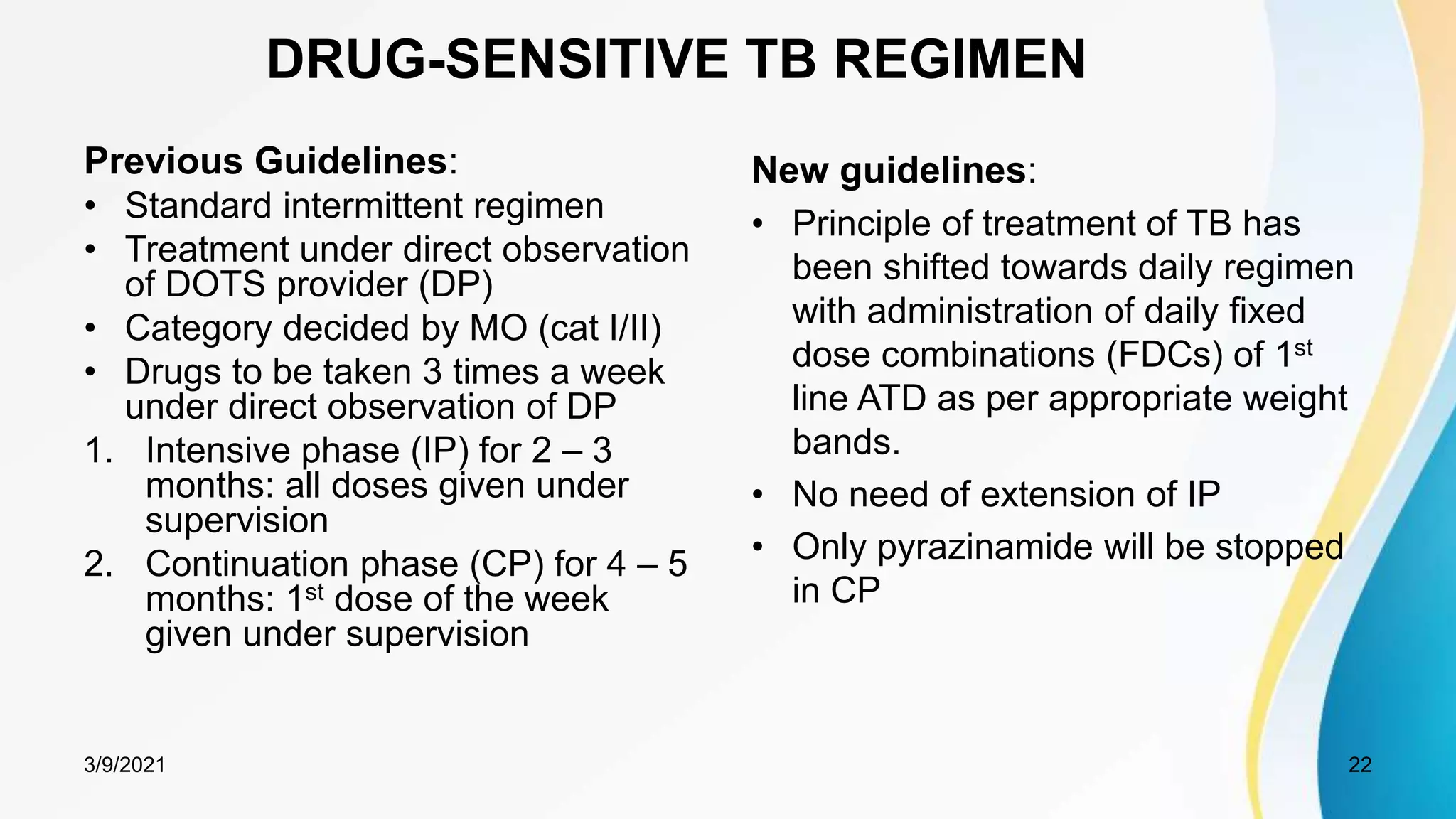 Revised definitions of tb cases and management as per ntep | PPTX