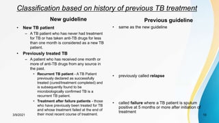 Revised definitions of tb cases and management as per ntep | PPTX